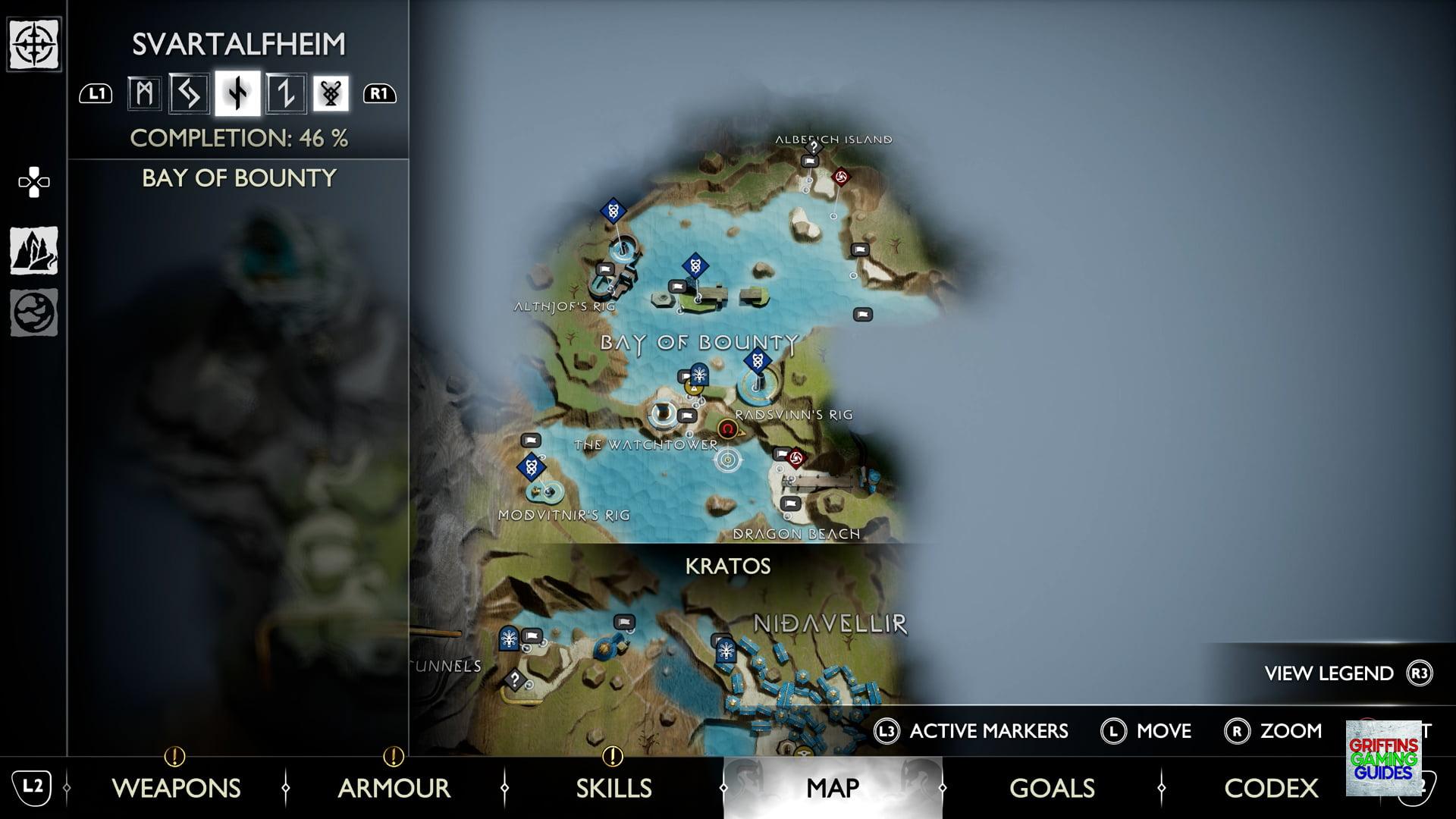 God of War Ragnarök Odin's Raven locations Svartalfheim