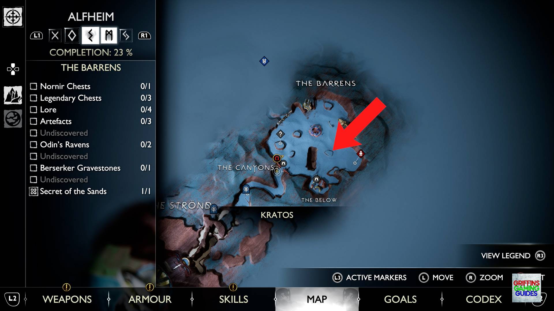 God of War Ragnarök Alfheim Legendary Chest locations
