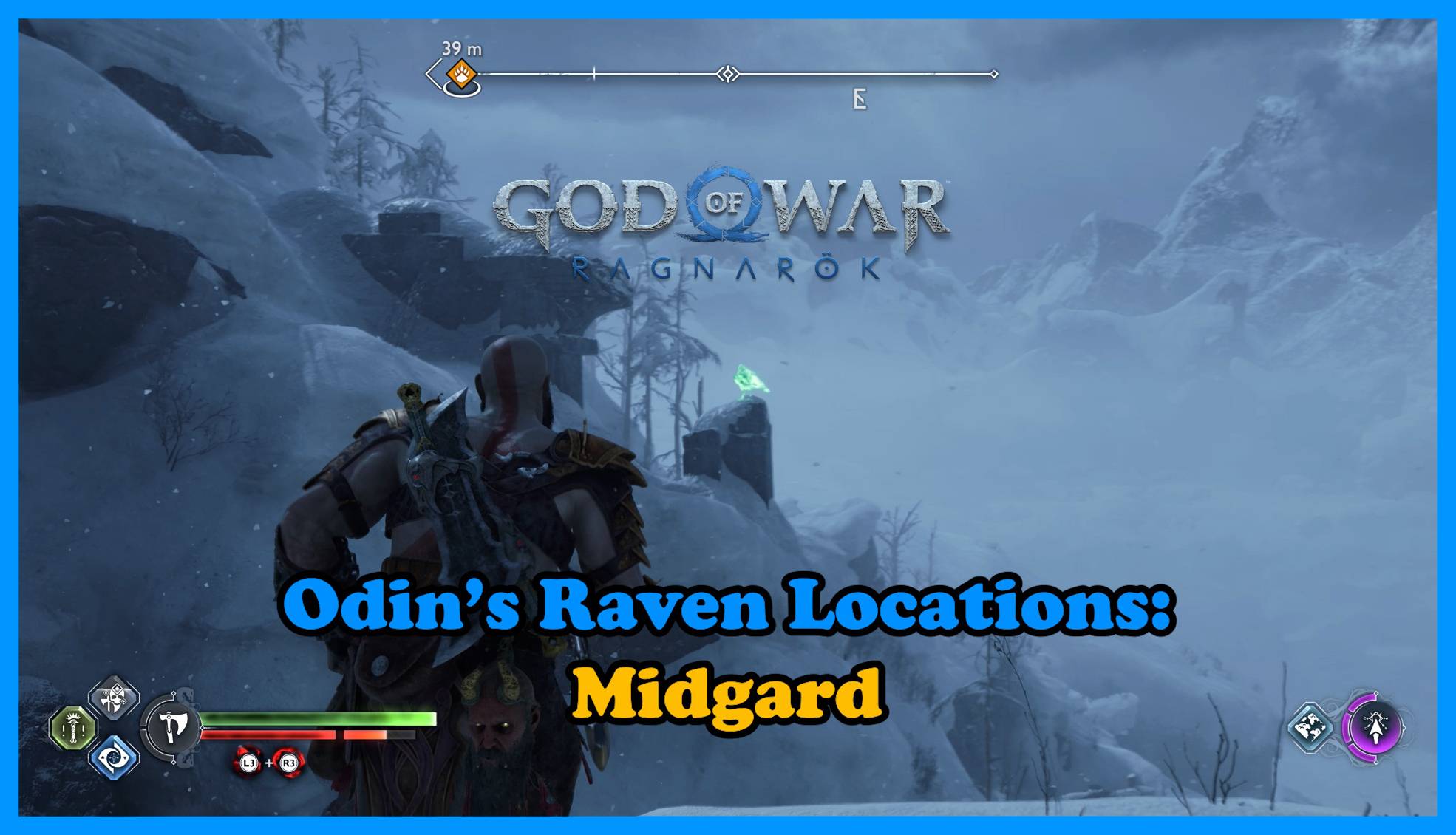God of War Ragnarök Odin's Raven locations Midgard