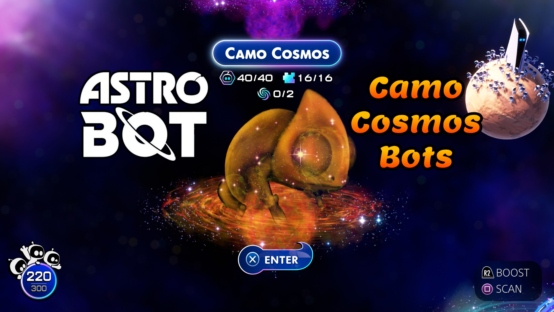 Astro Bot Camo Cosmos Bot locations