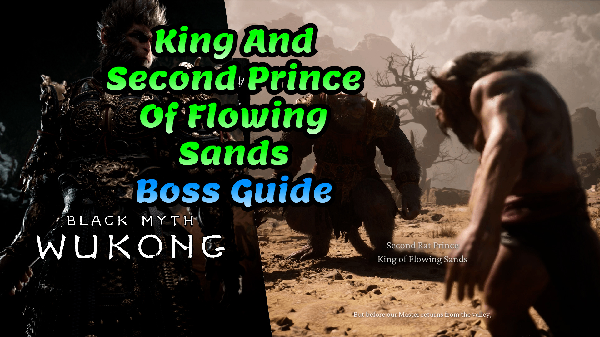 Black Myth Wukong King and Second Prince of Flowing Sands boss guide